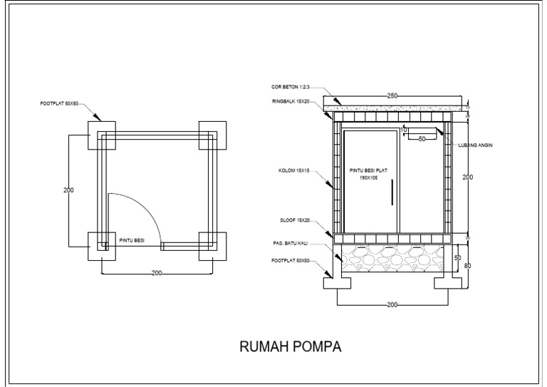 Rumah Pompa | PDF