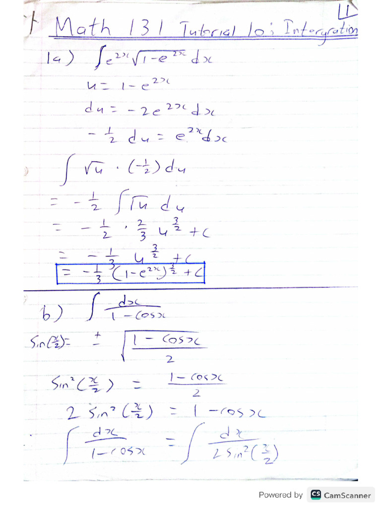Tutorial 10 (Thalente's Solutions) | PDF