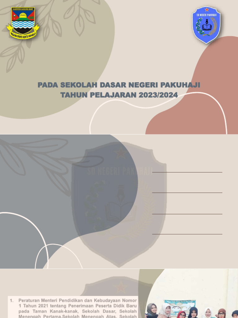 Pedoman Penerimaan Peserta Didik Baru | PDF