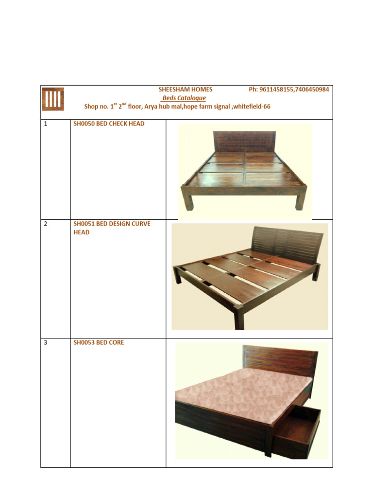 Sheesham Homes Beds | PDF