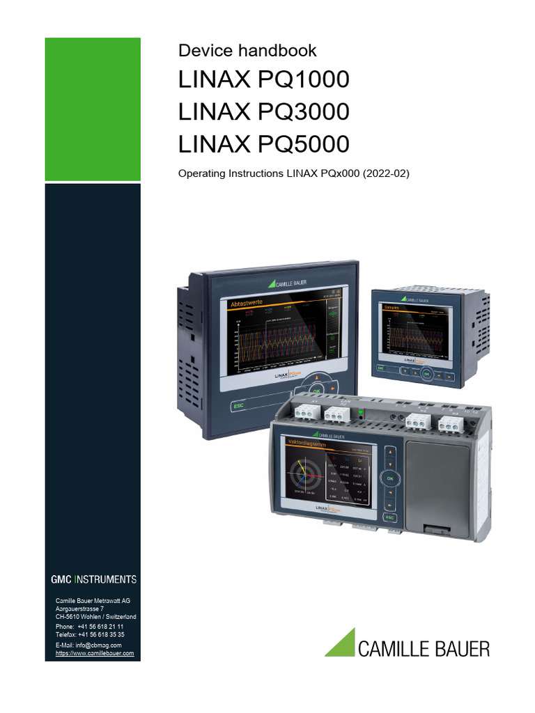 LINAX PQx000 Device Handbook | PDF | Fuse (Electrical) | Electrical ...