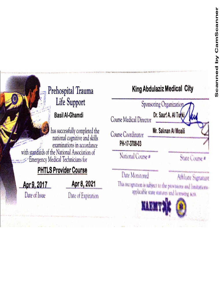 PHTLS | PDF