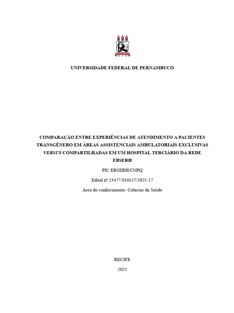 Pacientes Transgenero | PDF | Transgênero | Estudos LGBTQIA+