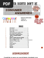 Consumer Awareness Project Class10 | PDF | Consumer Protection