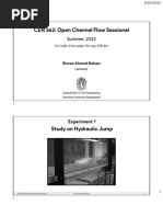 Hydraulic Jump Classification by Froude Number | PDF | Physics ...