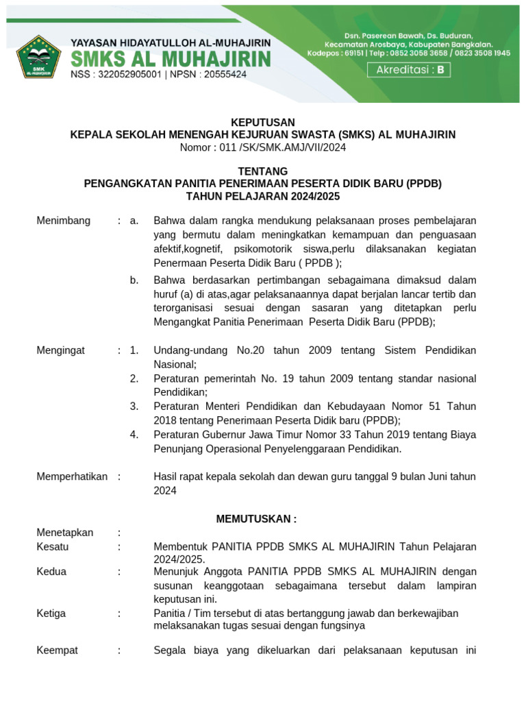 SK PPDB 2024 | PDF