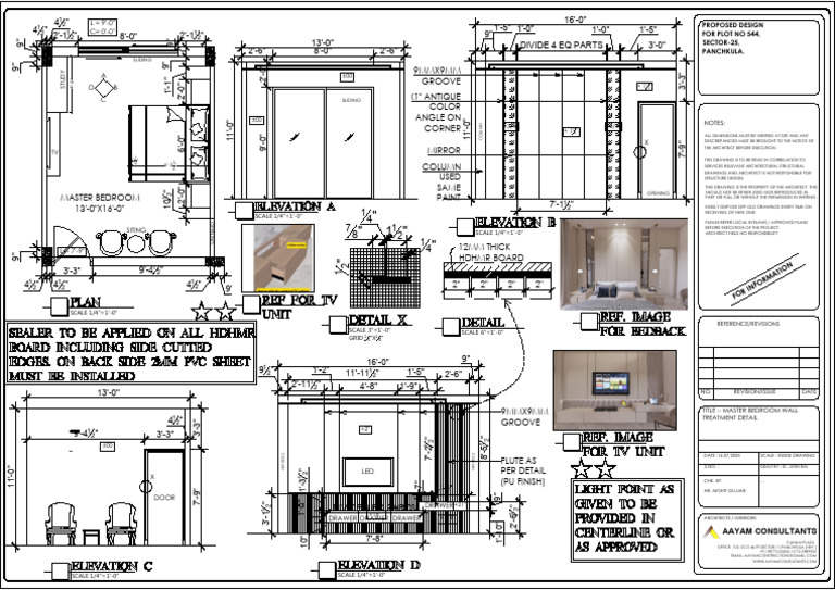 Master Bedroom Wall Treatment Design | PDF