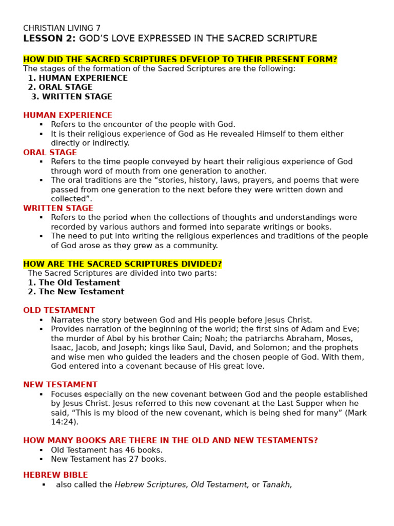 Understanding the Bible's Formation | PDF | Bible | Old Testament