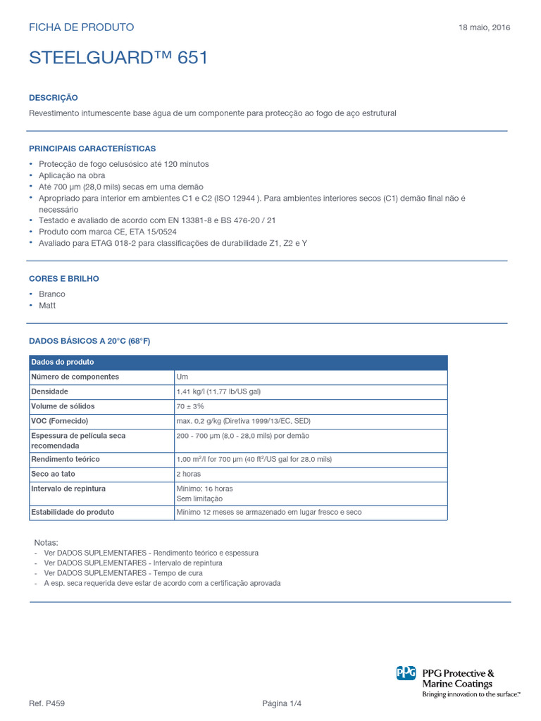 Steelguard 651 | PDF | Informação | Umidade