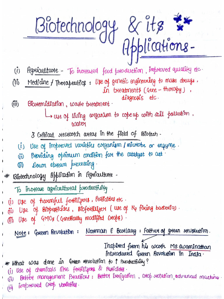 Biotechnology and Its Applications | PDF