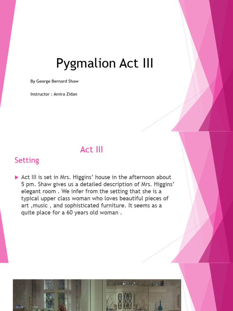 Pygmalion Act III | PDF | Pygmalion (Play)
