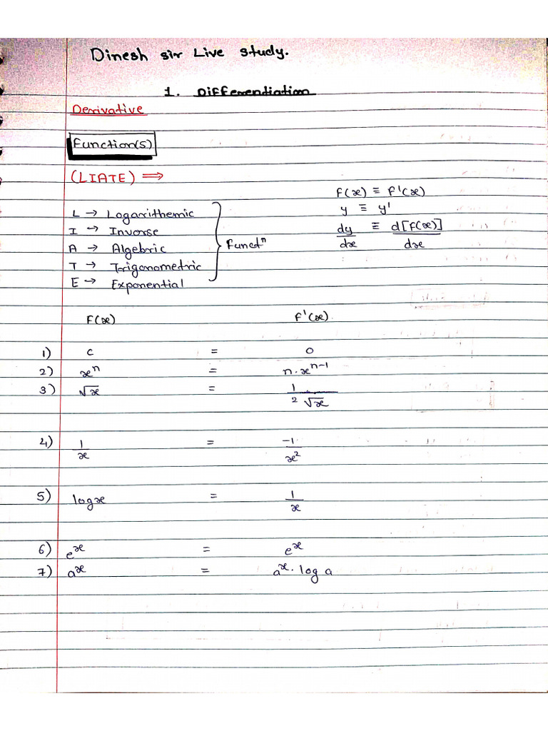 HSC Maths Formula DSLS | PDF