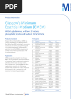 30-2003 Product Sheet - Eagle's Minimum Essential Medium (EMEM) | PDF ...