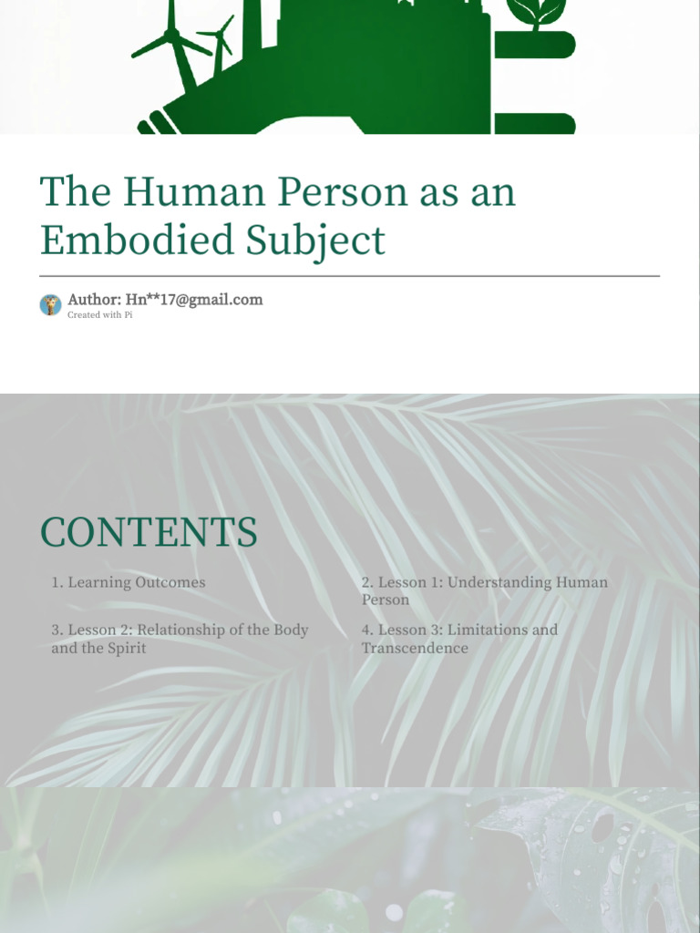 Understanding the Human Person's Essence | PDF | Human | Cognition