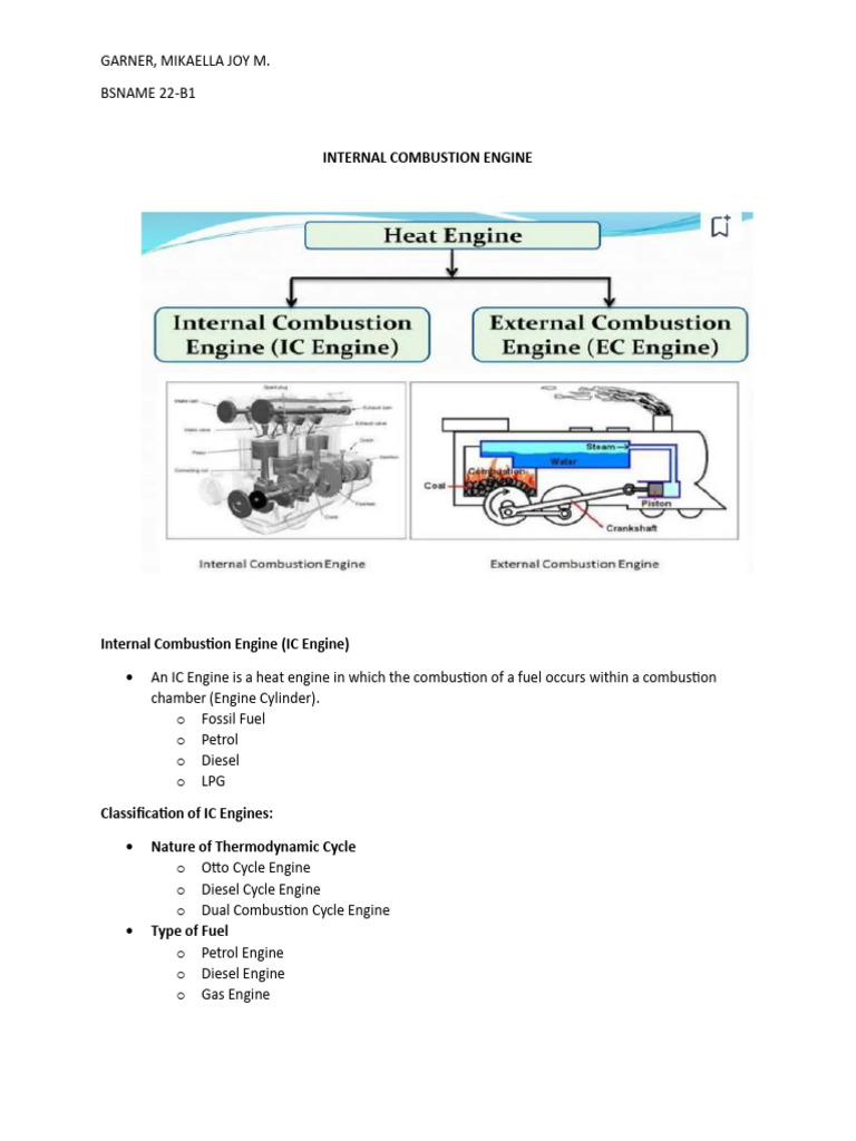 Internal Combustion Engine | PDF | Internal Combustion Engine | Diesel ...
