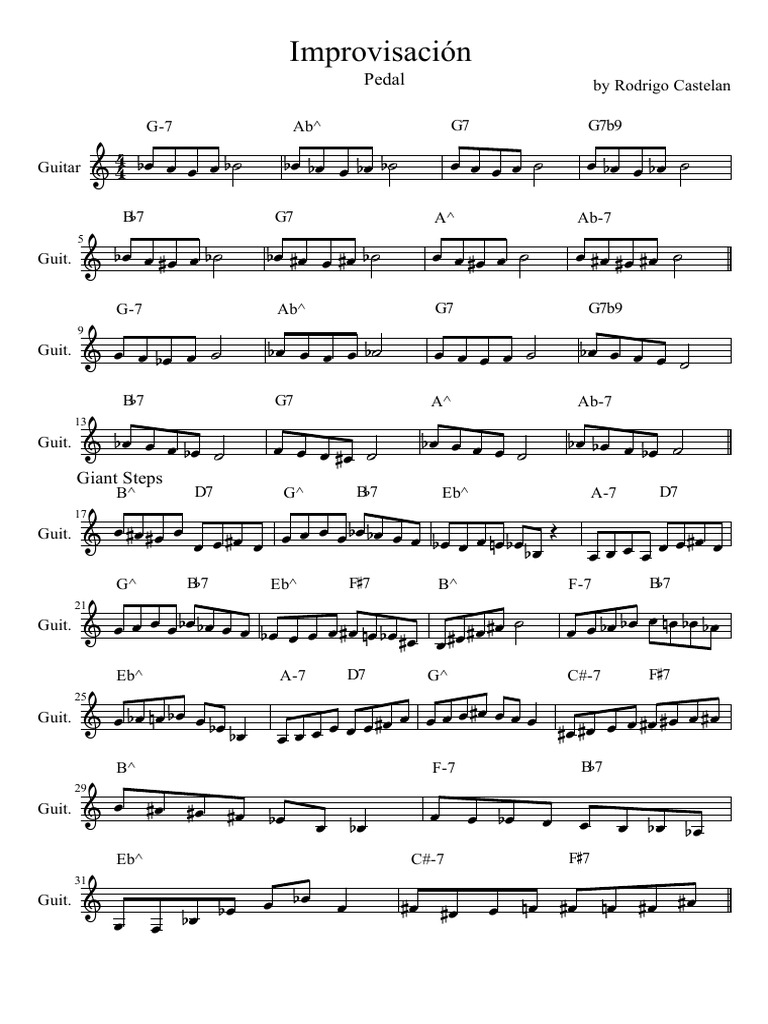 4.0. - Improvisación Pedal | PDF