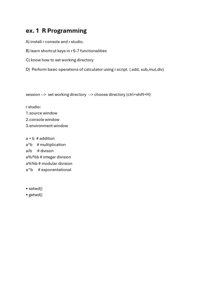 R Lang | PDF