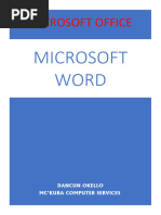 Microsoft Word Interface Overview | PDF | Microsoft Word | Text