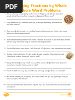 Cooking with Fractions: Word Problems | PDF
