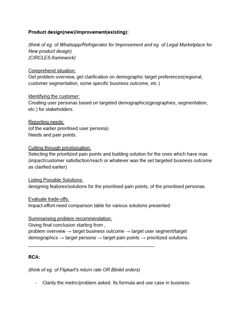 Product Case Interview Rev | PDF | Pricing | Mergers And Acquisitions