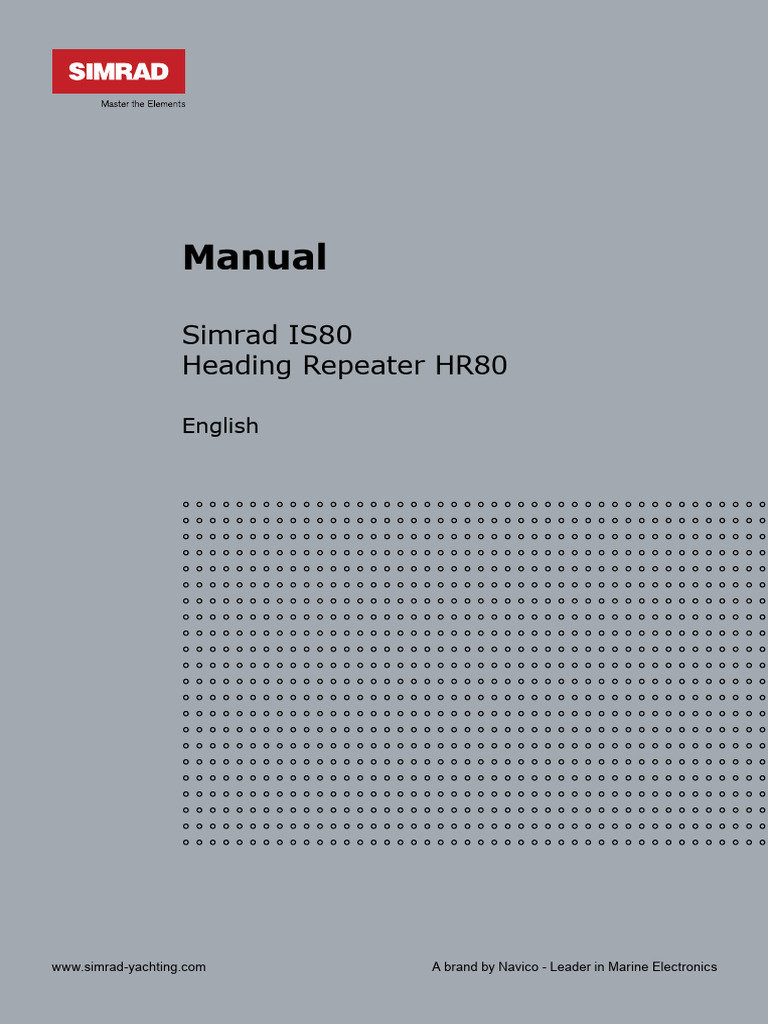 Simrad HR80 Heading Repeater Manual | PDF | Light Emitting Diode ...