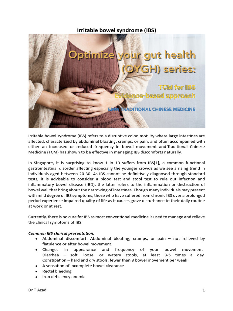 Irritable Bowel Syndrome | PDF | Irritable Bowel Syndrome | Diseases And Disorders