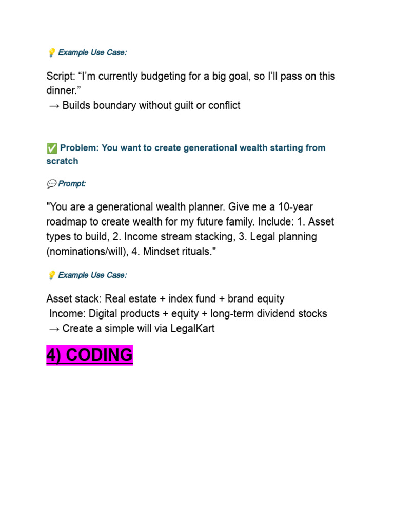 Coding Prompts | PDF | Command Line Interface | Microsoft Excel