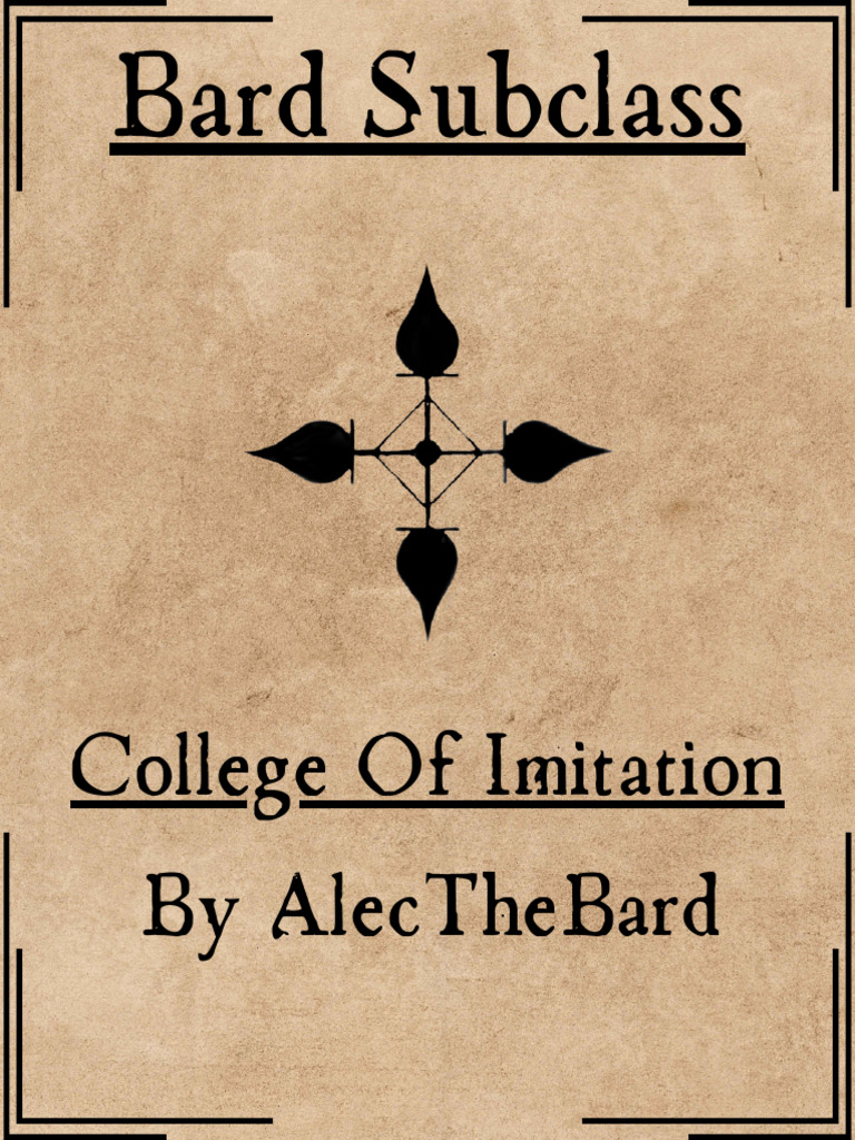 Bard Subclass | PDF
