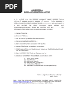 Bank Authorization Letter for AD Code | PDF