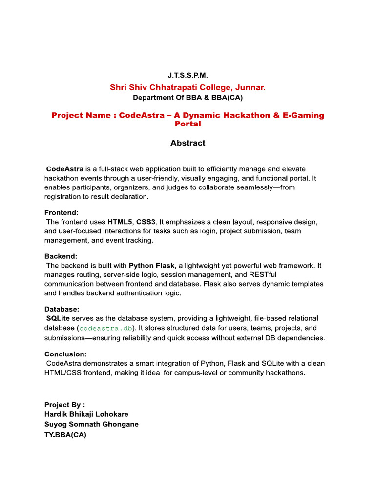 Hardik&Suyog Portal | PDF