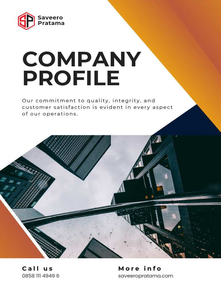 Modern Company Profile Cover Page | PDF