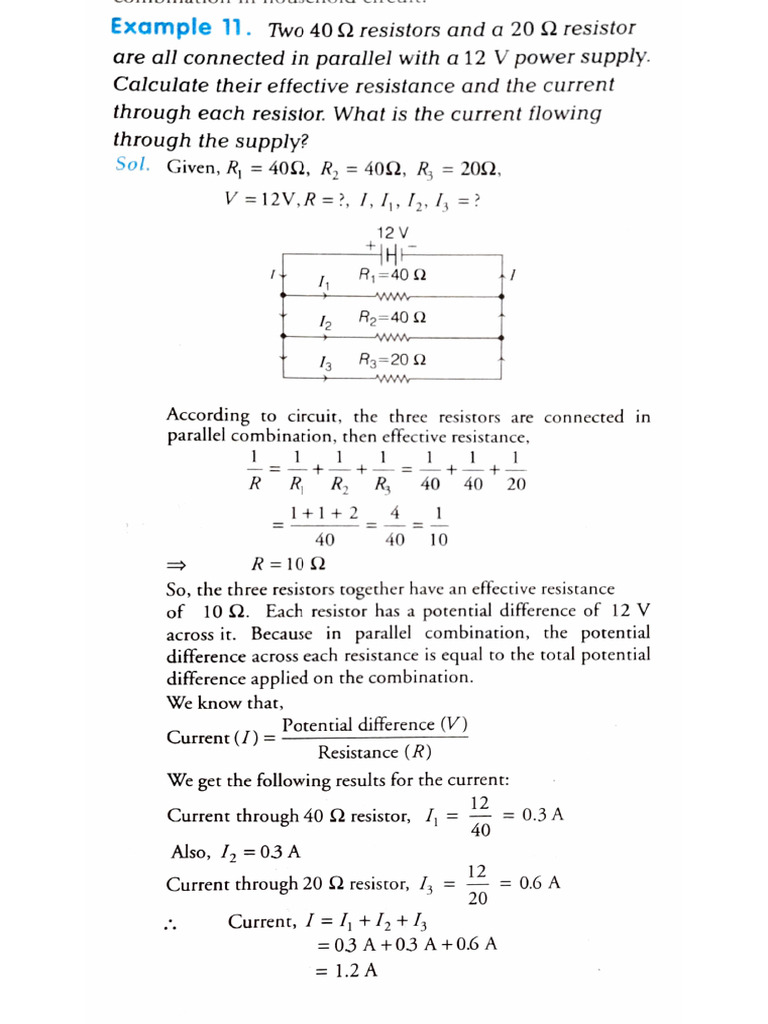 Resistance Questions Class10th Btc-Merge | PDF | Series And Parallel ...