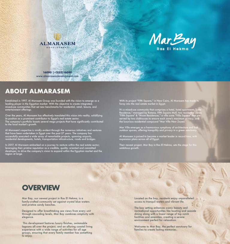 Mar Bay: Luxury Coastal Living in Egypt | PDF | Wall | Beach