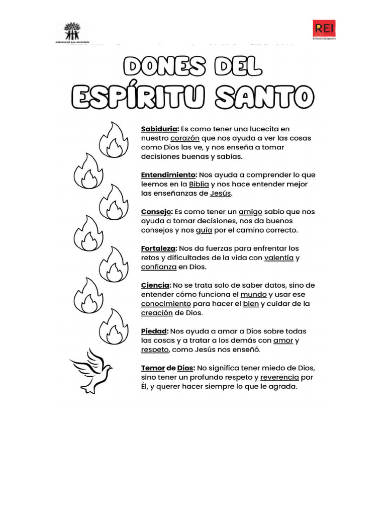 Actividad Vuelta de Vacaciones Dondes Espiritu Santo 4 Basico | PDF