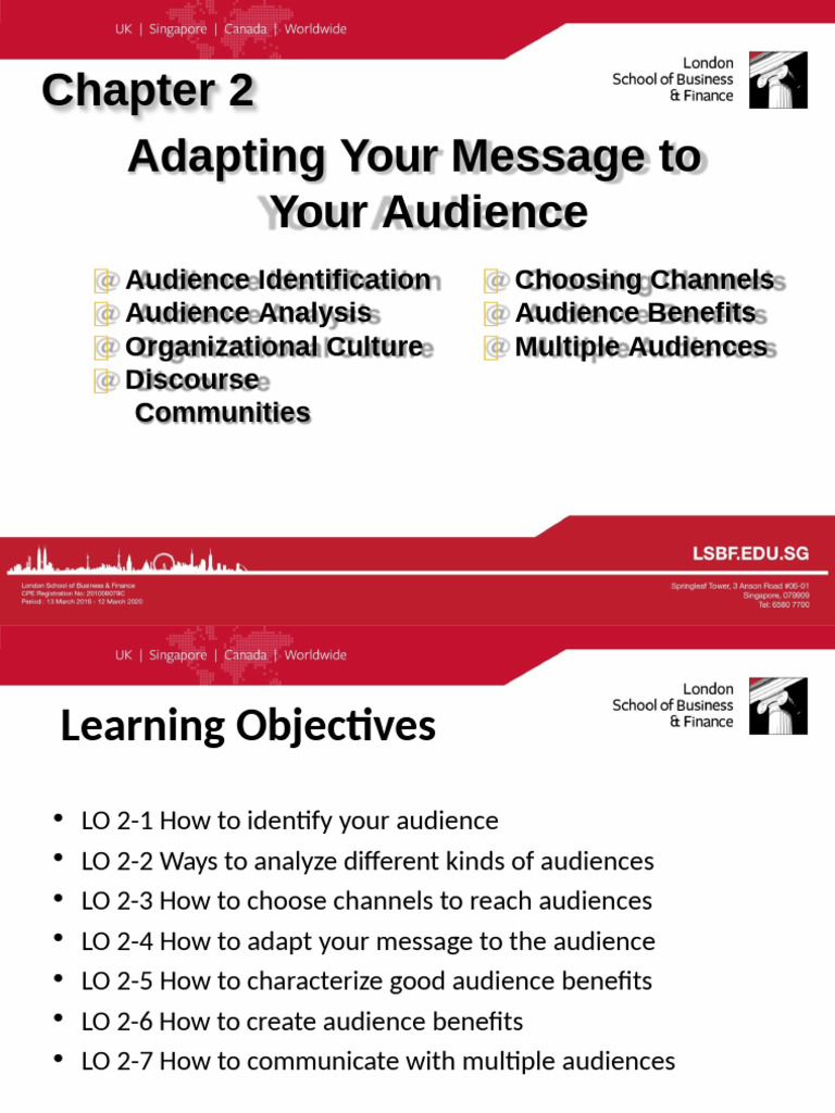 BC Ch02 - Adapting Your Message To Your Audience | PDF | Motivation ...
