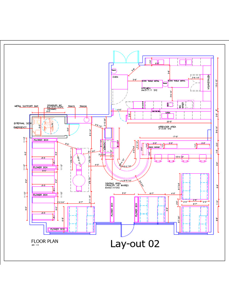 LAYOUT01 dimentIoNs;...CAFE | PDF
