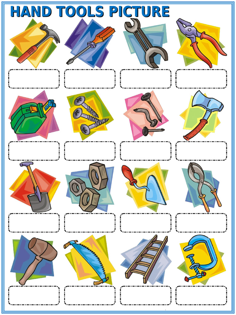 Hand Tools Vocabulary DIY Student Copy 2024 WORD | PDF
