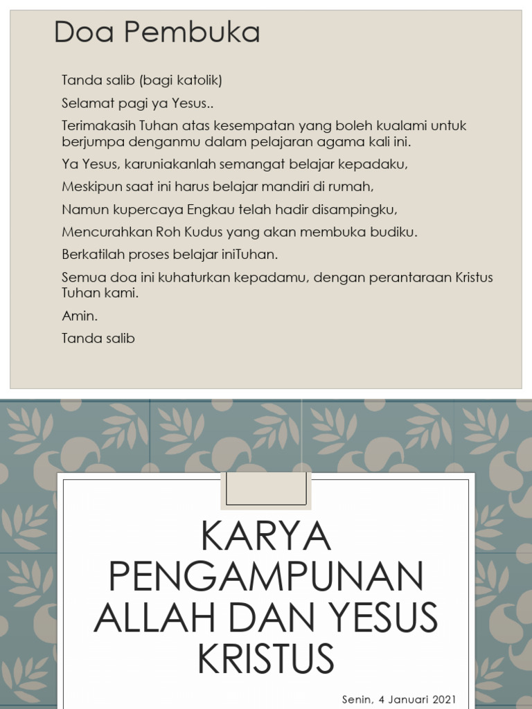 Pengampunan Allah Melalui Yesus Kristus | PDF
