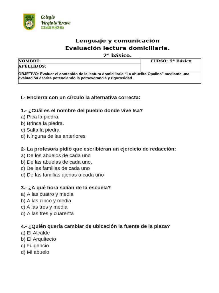 Abuela Opalina | PDF