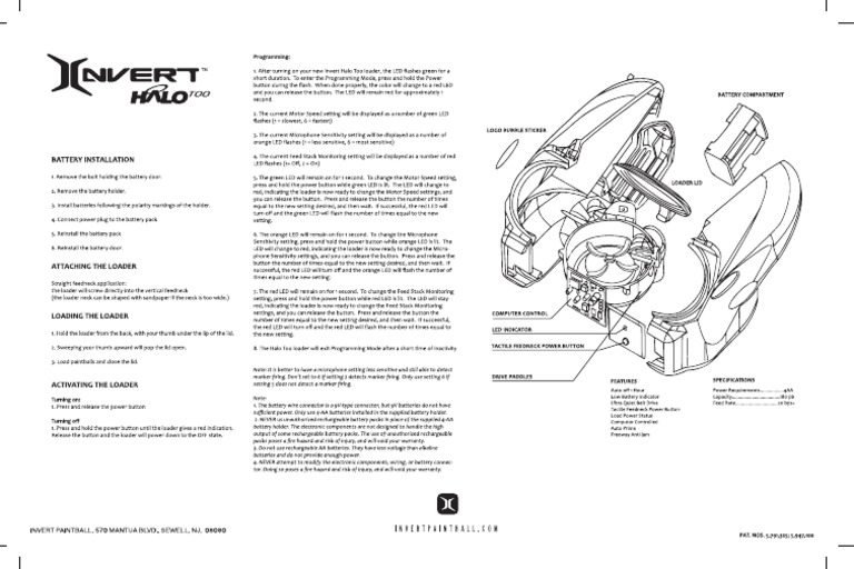 Halo Too Manual | PDF