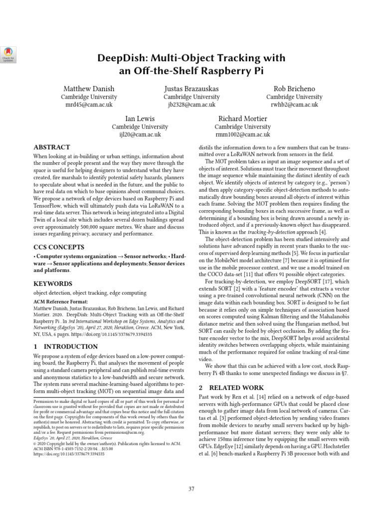 29 - DeepDishMulti-Object Tracking With | PDF | Graphics Processing ...