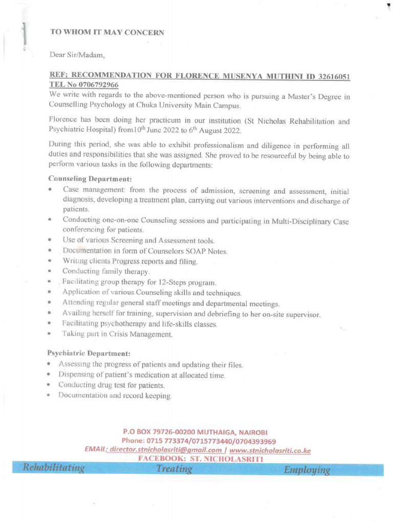Recommendation Flo 1 | PDF