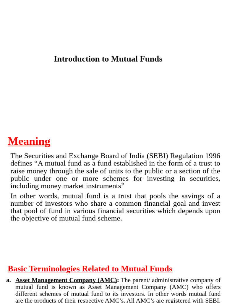 Understanding Mutual Funds Basics | PDF | Investment Fund | Mutual Funds