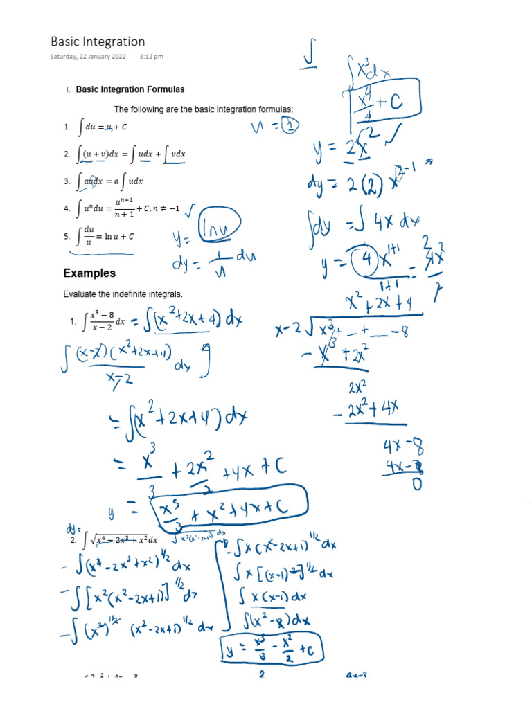 Basic Integration - ECE | PDF