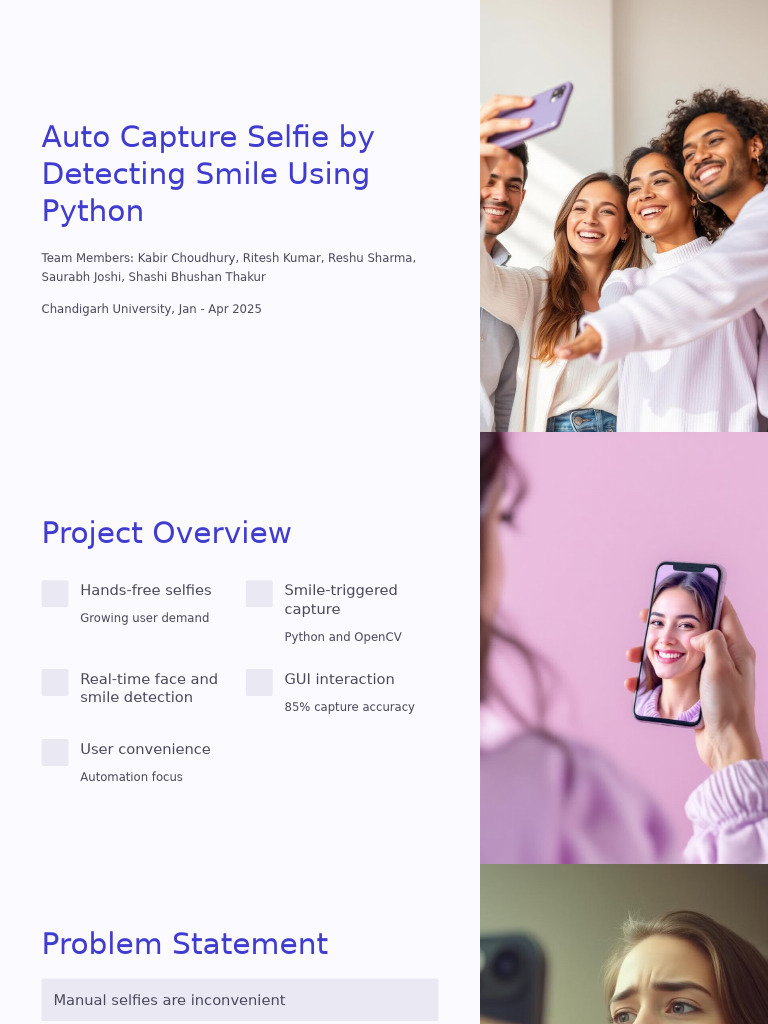 Auto Capture Selfie by Detecting Smile Using Python | PDF | Graphical ...
