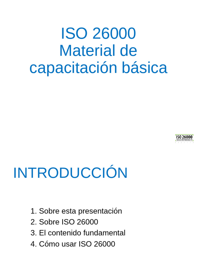 Guía Básica sobre ISO 26000 y RS | PDF | Sustentabilidad ...