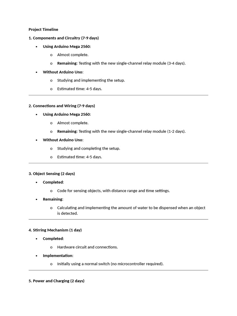 Project Timeline | PDF