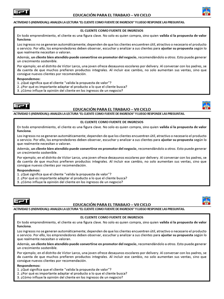 U03 S02 03 - Act 5 3ro 4to - FIchaAplicacion | PDF | Cliente | Iniciativa empresarial