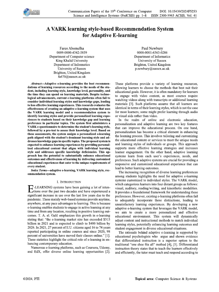 (Penting) A VARK | PDF