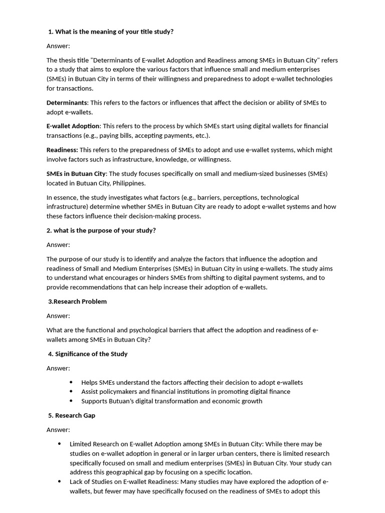Reaerch Methodology Panelist Question | PDF | Consumer Behaviour ...